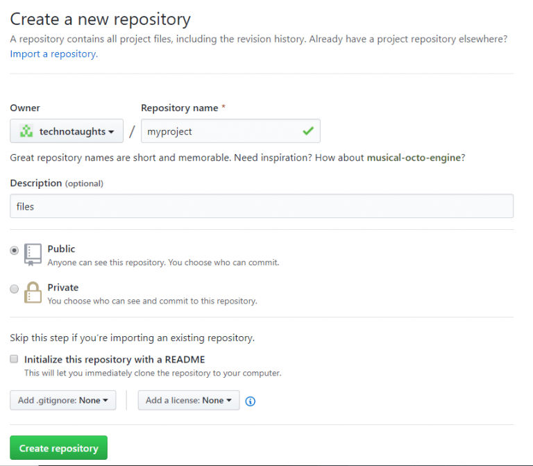 How to upload project to Github on windows - Technotaught