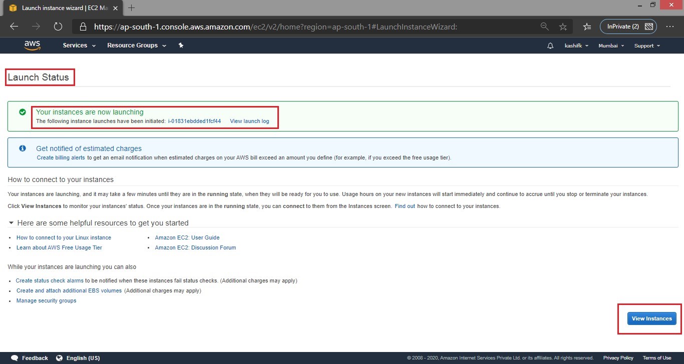 Aws Ubuntu Setup Launch An Aws Ec2 Server Technotaught